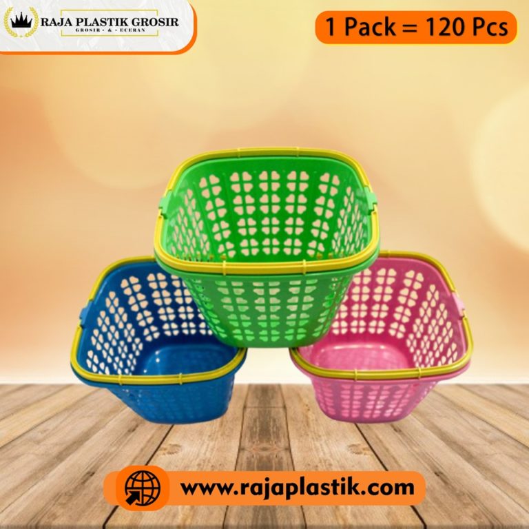 KERANJANG BELANJA PLASTIK SEGI NEBULA L, JUAL HARGA MURAH