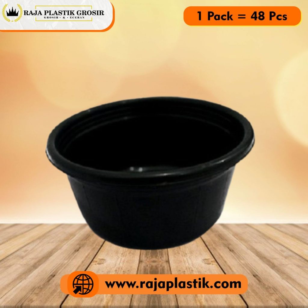 BASKOM PLASTIK HITAM SEDANG USA 20, JUAL HARGA GROSIR MURAH