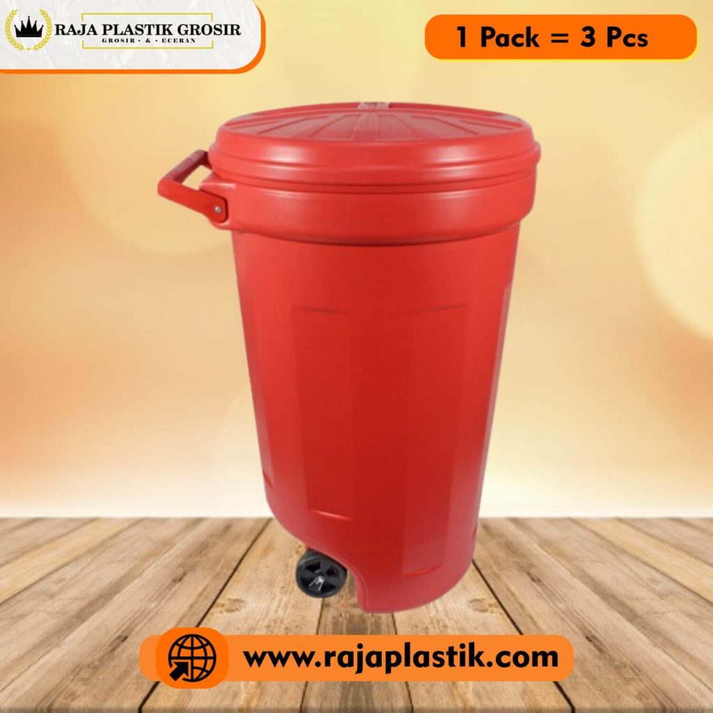 TEMPAT SAMPAH BESAR 120 LITER + RODA, JUAL HARGA GROSIR